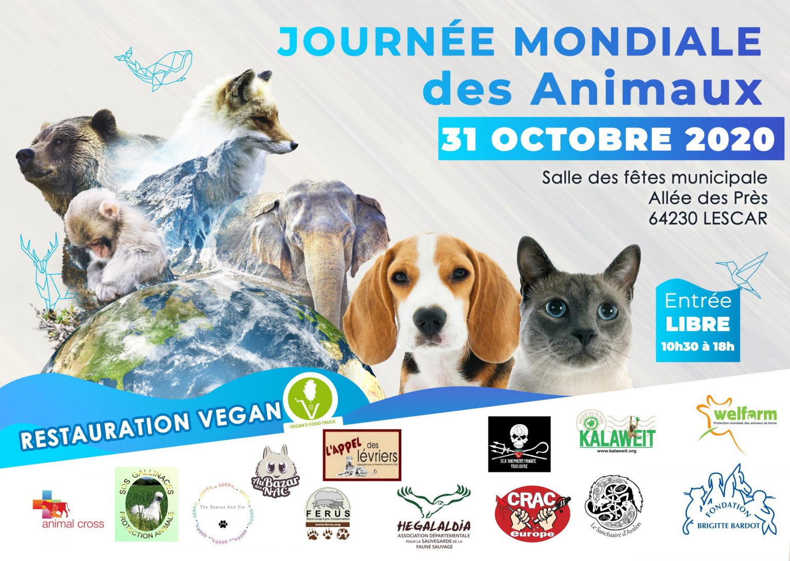 Journée mondiale des animaux, Lescar - FERUS